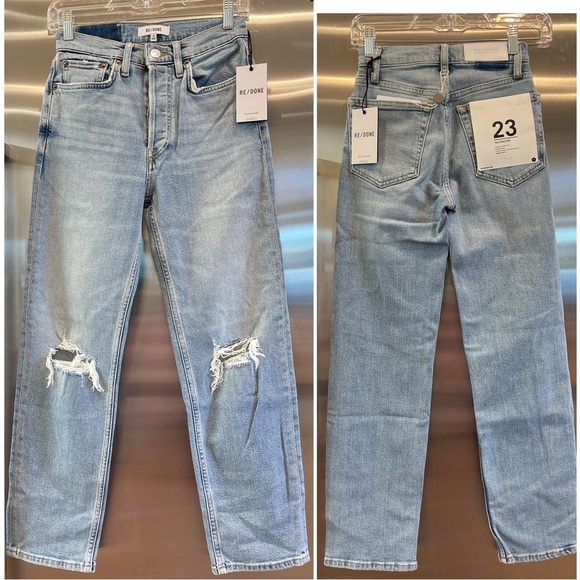 Re/Done | Jeans | Nwt Redone 7s Stove Pipe Jeans Light Wash Ankle ...